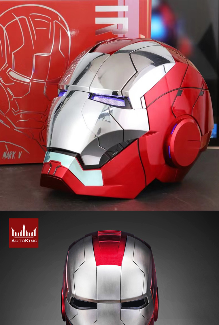 AUTOking MK5 1:1 IRON MAN mark5 MK5 WEARABLE HELMET WITH REMOTE & VOICE ...