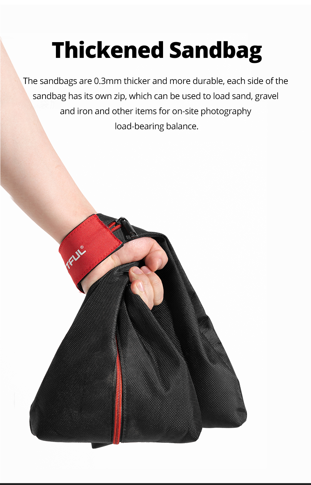 AMBITFUL Sandbag Oxford Sandbag Max load 5KG For Photography Studio ...