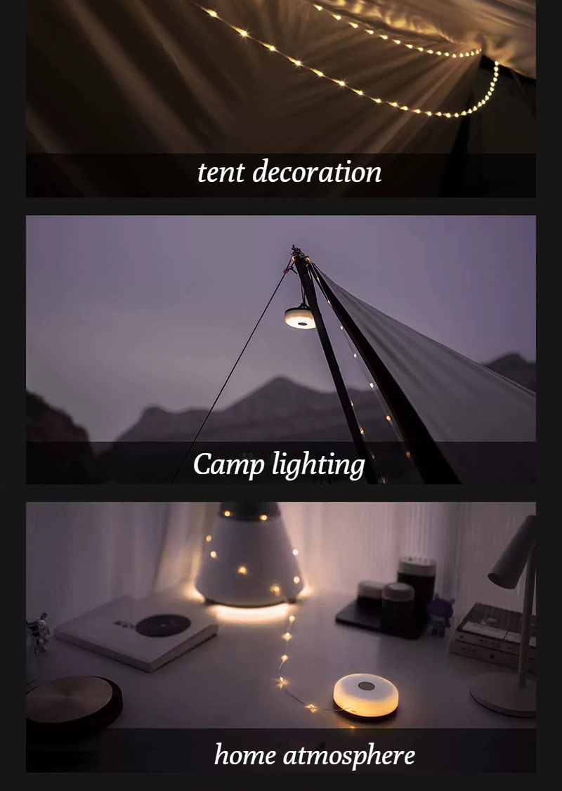 LED storage camping light string outdoor atmosphere light chandelier ...