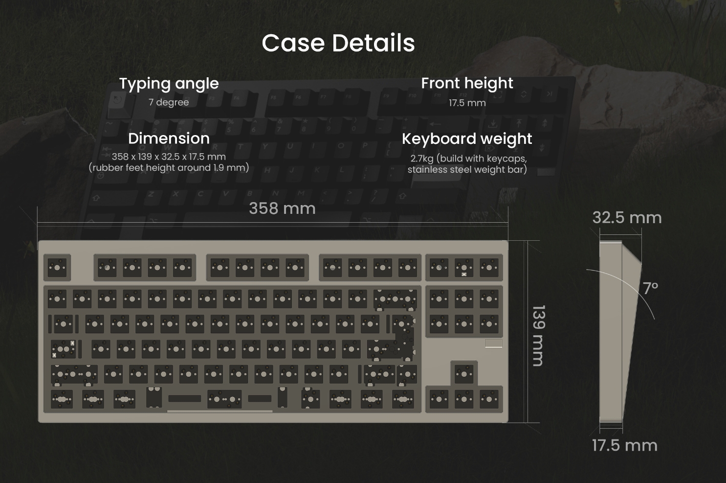 KBDfans KBD8X MKIII Mechanical Keyboards Case (WITHOUT the PCB+foam kit ...