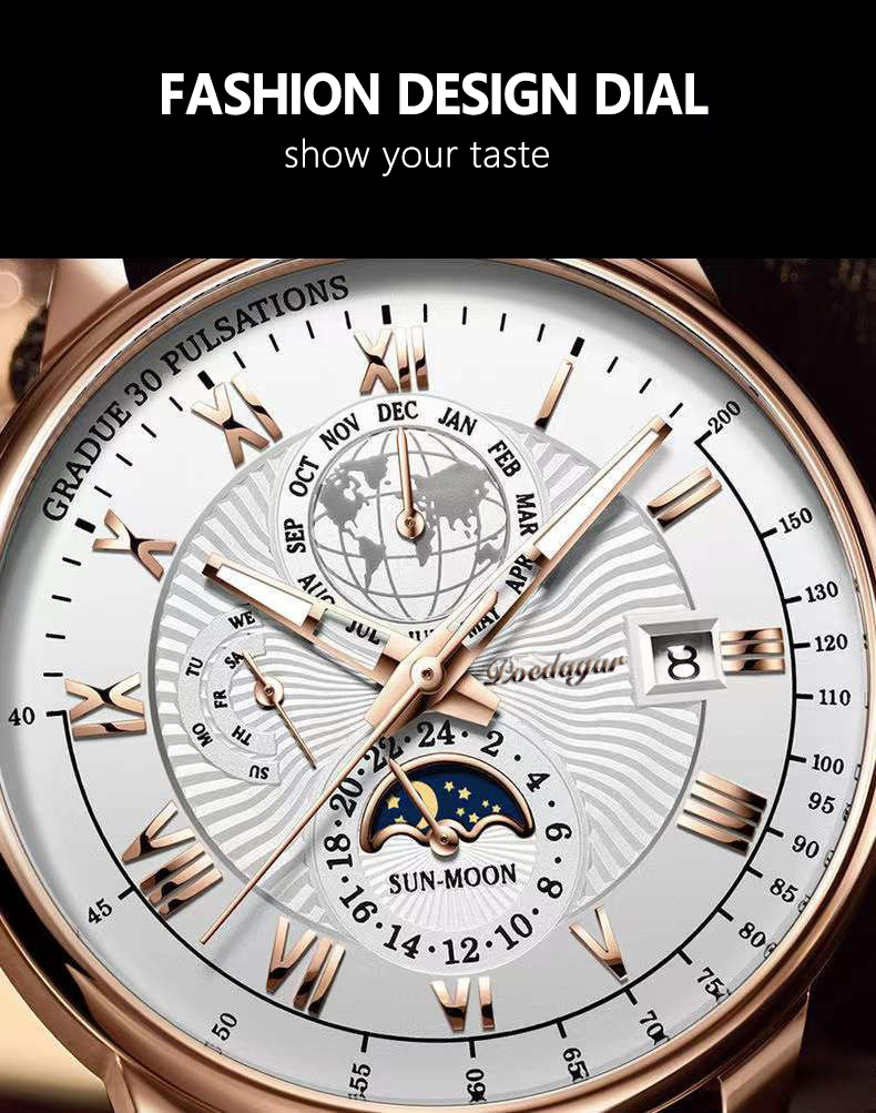 POEDAGAR Relo Fashion Watch For Men Waterproof Original Branded Clock ...