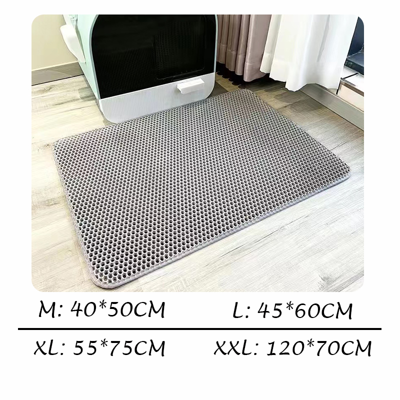 [Extra Large]Double Layer Cat Litter Mat Waterproof Cat Litter Pad Non ...