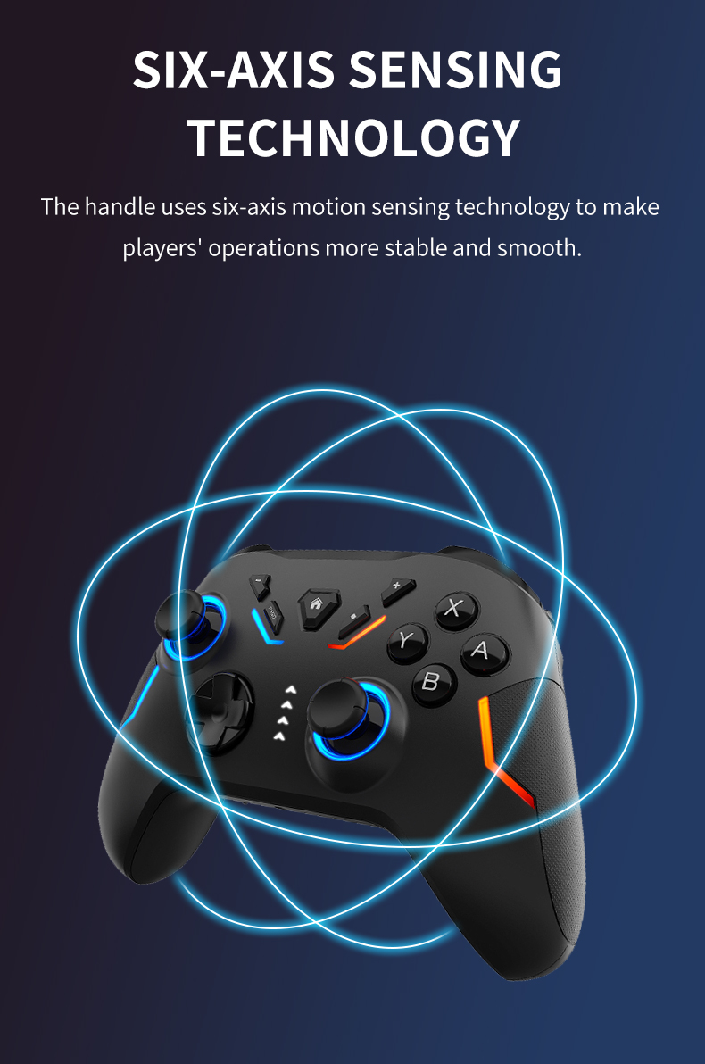 Wireless and Wired Usb Controller for Nintendo Switch, Mobile, Pc, Ios, Android Tv, Bluetooth ...