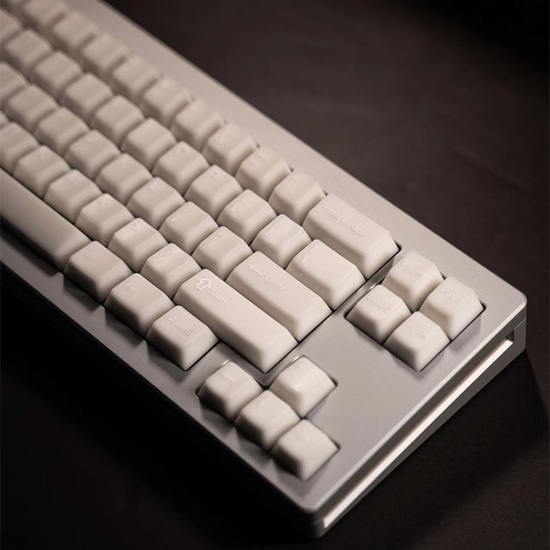 GMK White Marble keycap 113Keys Ice Translucent ABS Double shot cherry ...