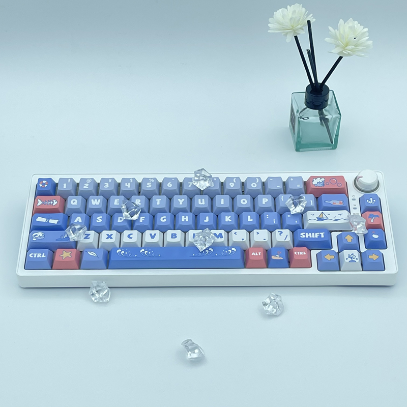 GMK polar ocean Keycap, 131 Keys PBT Keycaps Cherry Profile DYE-SUB ...