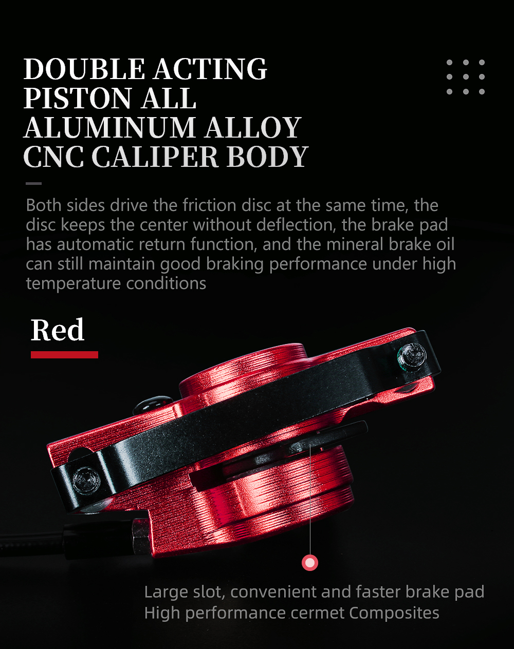 TANKE MTB Bicycle Hydraulic Disc Brake 160Mm Rotor Oil Caliper Plate ...