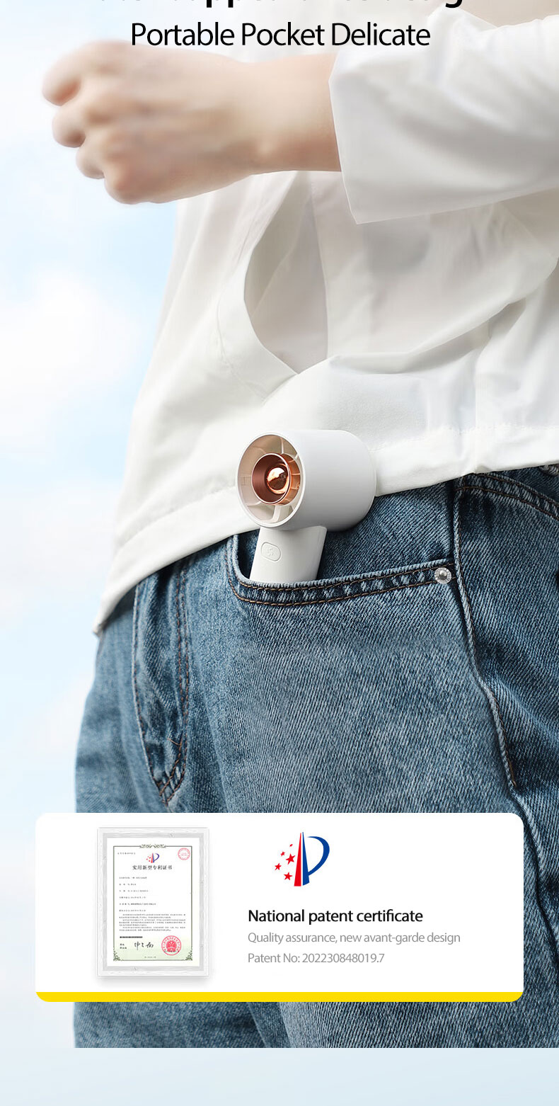 Yomio mini fan rechargeable Portable Electric Handy turbo Fans Handheld ...