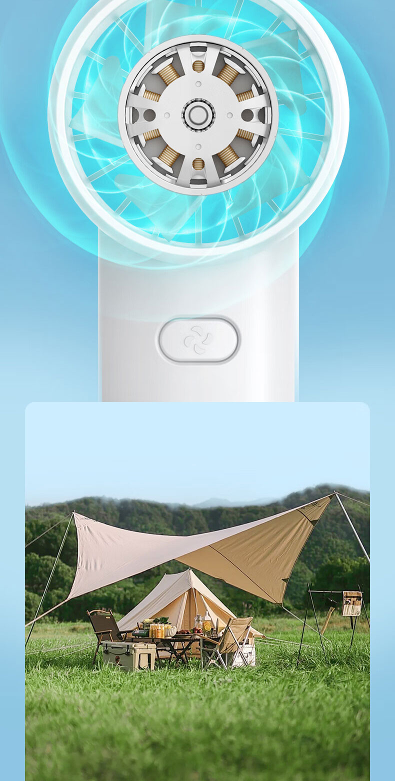Yomio mini fan rechargeable Portable Electric Handy turbo Fans Handheld ...