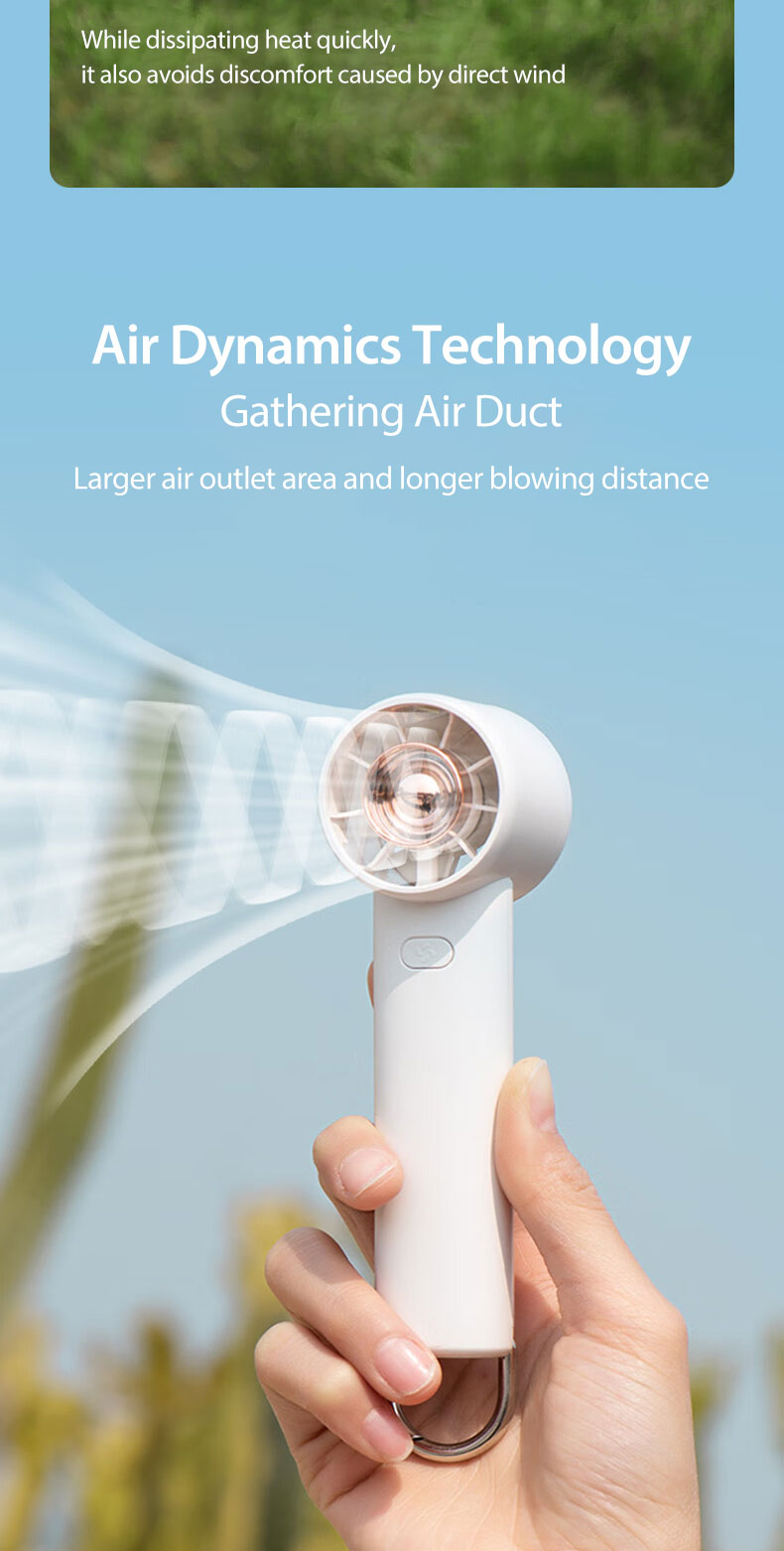 Yomio mini fan rechargeable Portable Electric Handy turbo Fans Handheld ...