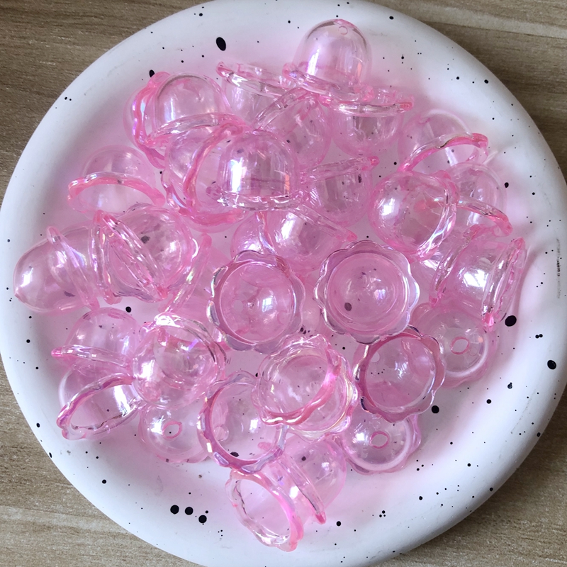20pcs DIY beads caps Acrylic DIY Accessories for 16mm beads 23*16mm ...