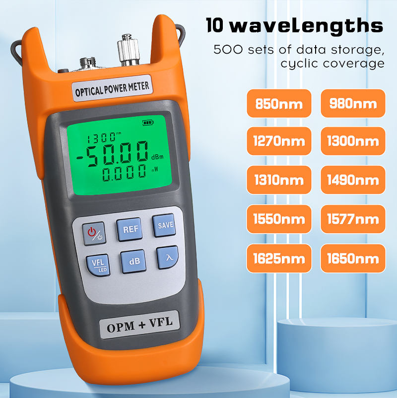 COMPTYCO orange AUA-G510B 3-in-1 optical power meter red light source ...