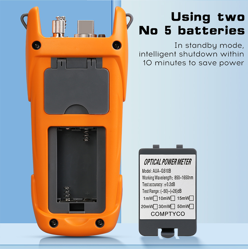 COMPTYCO orange AUA-G510B 3-in-1 optical power meter red light source ...