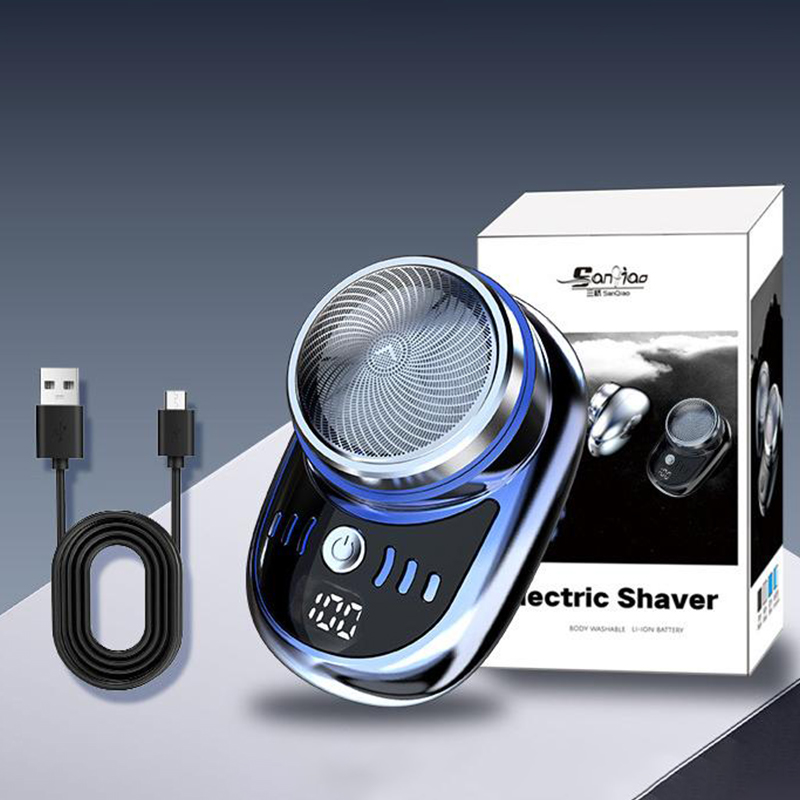 (Local Seller) Portable Mini Shaver For Men Digital Power Display Mens ...