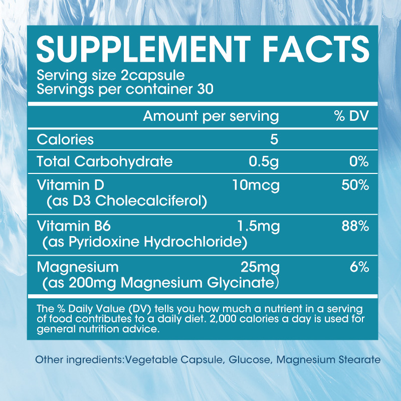 Minch Magnesium Glycinate Capsules with Vitamin D3 B2 Heart Health Bone ...