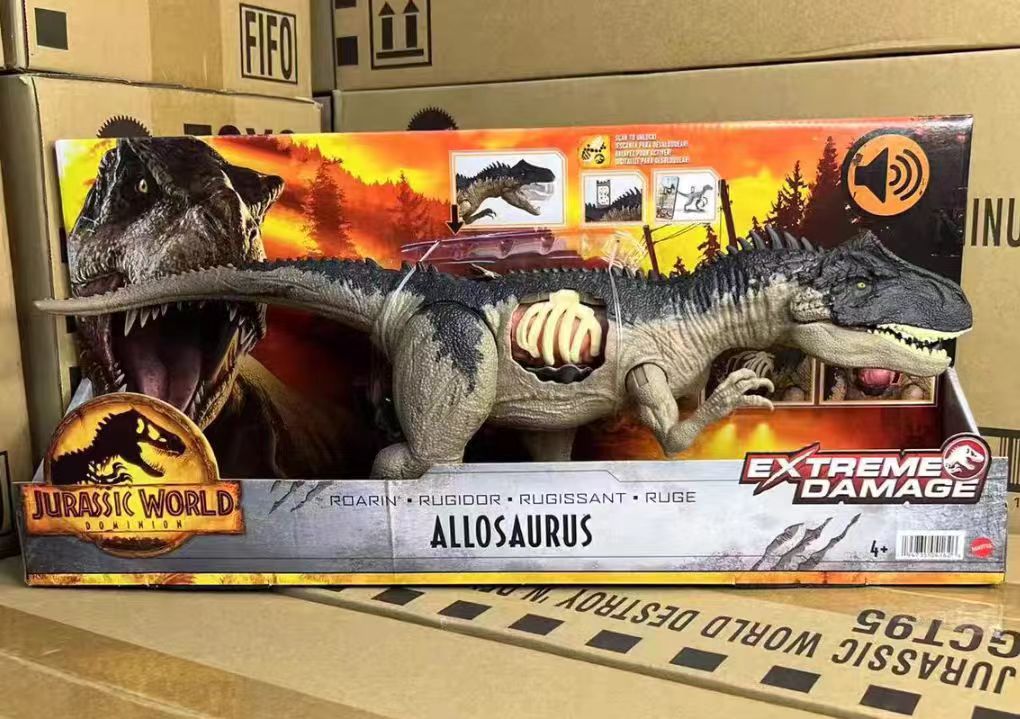 Jurassic World Articulated Dinosaur Allosaurus Extreme Damage 44.5 cm ...
