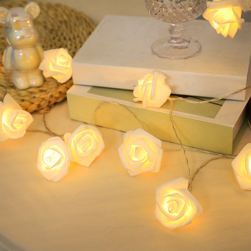 【LOVE】2M Rose Led Fairy Lights Rose Lights Strings Christmas With LED ...
