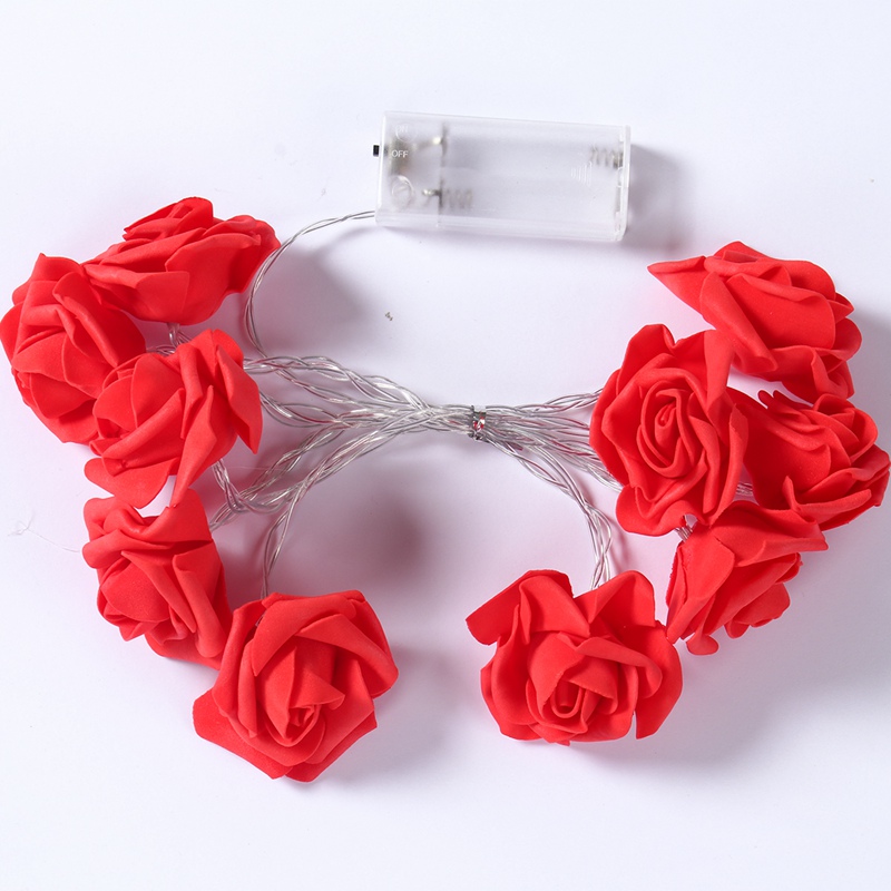 【LOVE】2M Rose Led Fairy Lights Rose Lights Strings Christmas With LED ...