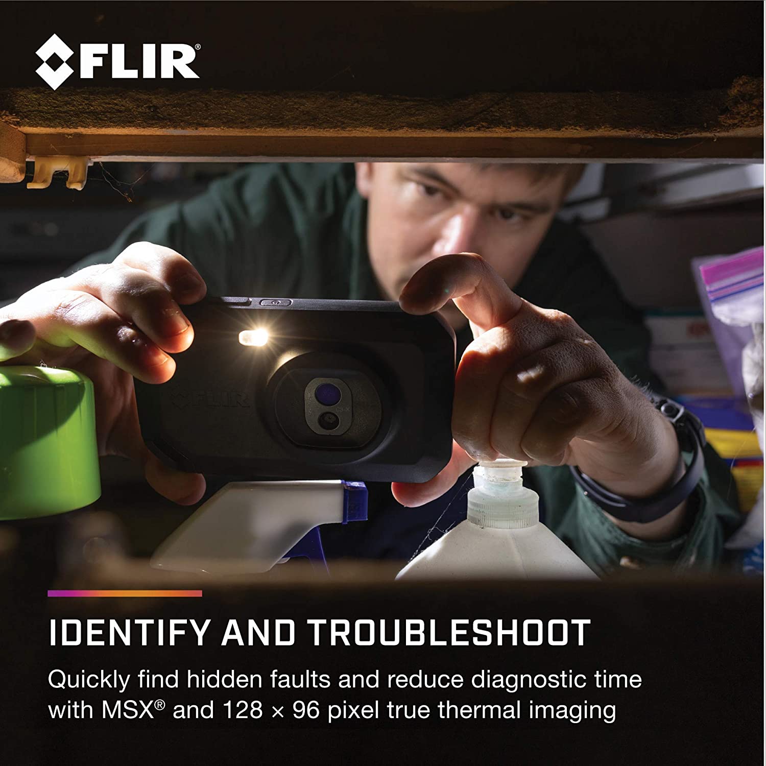 FLIR C3-X C5 Thermal Camera of Professional Wi-Fi and Cloud Function Sixth Sense Compact Pocket ...