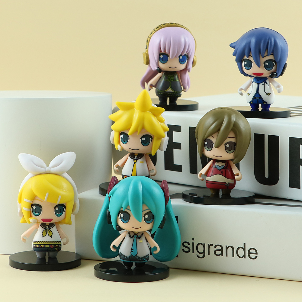 6pcsset 5 7cm Virtual Idol Vocaloid Hatsune Miku Figure Akita Neru