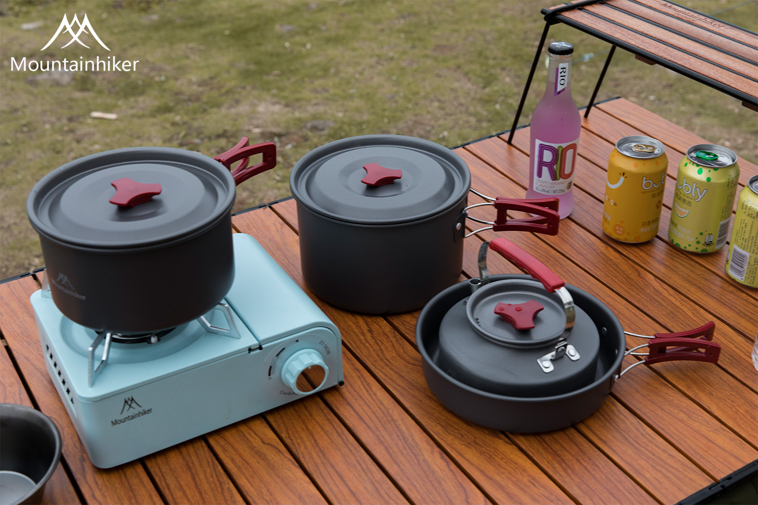 Mountainhiker camping cookware Set Outdoor Cooking Pot Set aluminum ...
