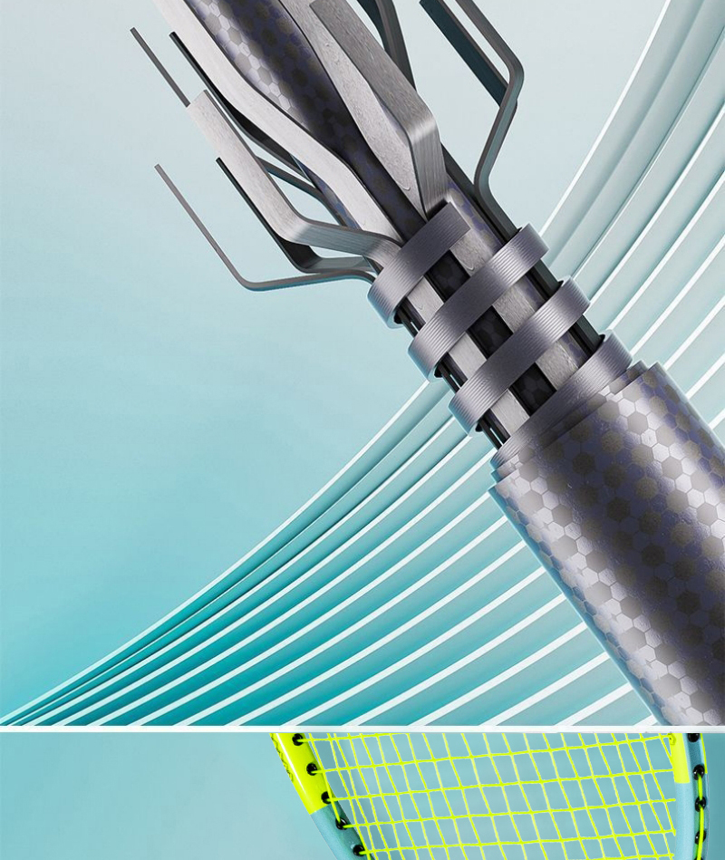 ALPSPORT 2Pcs 4U G5 100% Carbon Fiber Badminton Racket Original Design ...