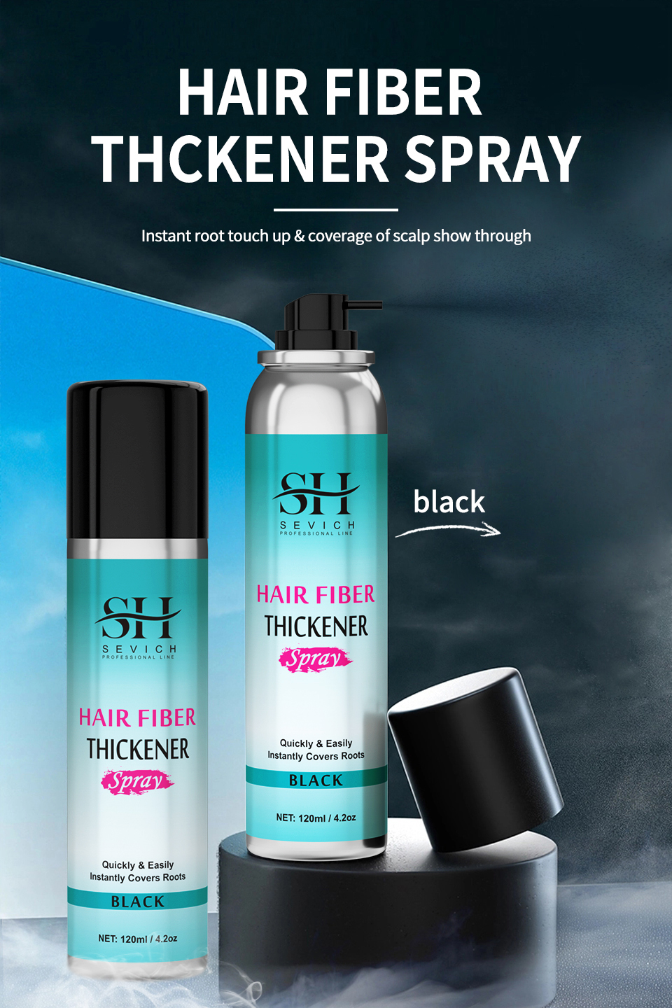 Sevich Waterproof Hair Thickening Spray Hair Concealer Anti Baldness ...