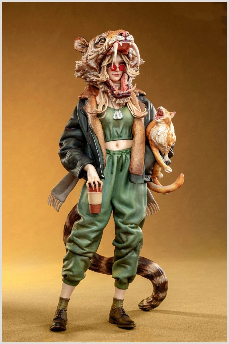 Resin Figure Kit GK02-TIGIRL Unpainted Garage Resin Kit Model GK ...