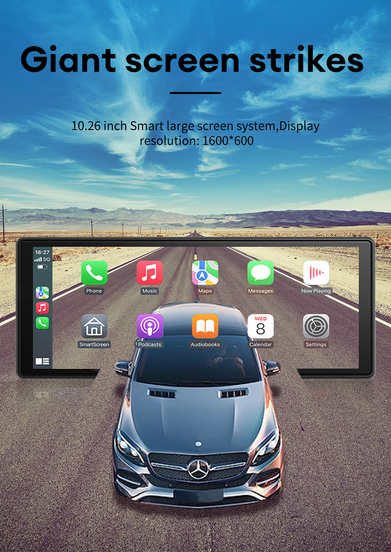 10.26 Wireless Universal 10.26” for Apple Or Android Screen Car Radio ...