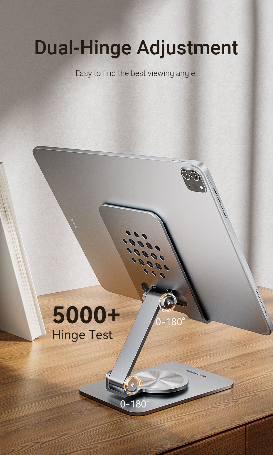 Vention Aluminium Alloy Phone Stand With 360° Rotatable Base Desktop ...