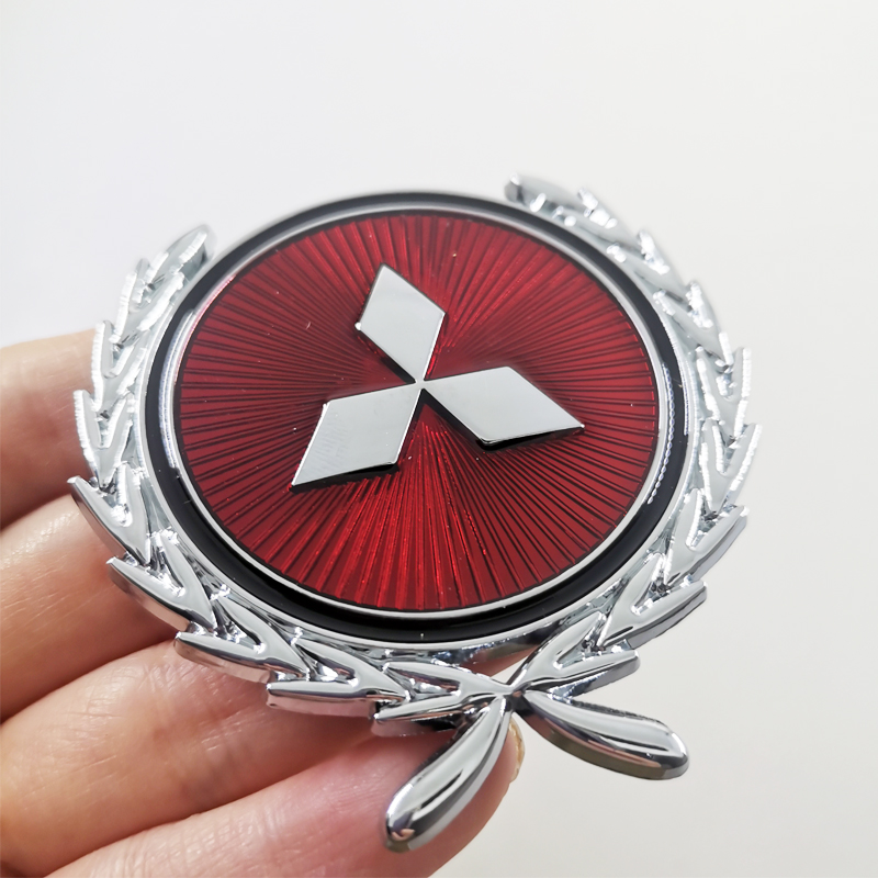 1 X Metal Mitsubishi Wheat 3D Side Fender Rear Trunk Decorative Emblem ...