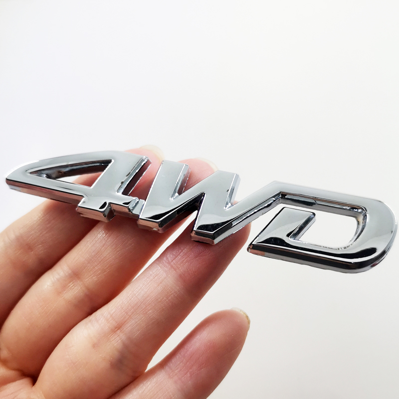 1 X Metal 4WD Logo Car Auto Rear Emblem Badge Sticker Decal Replacement ...
