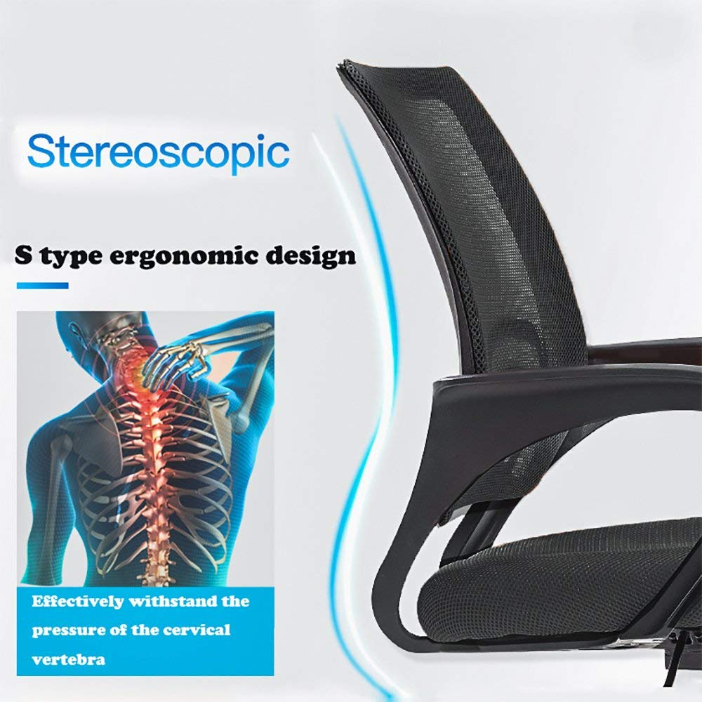 Office chair mesh breathable learning computer chair ergonomic chair ...