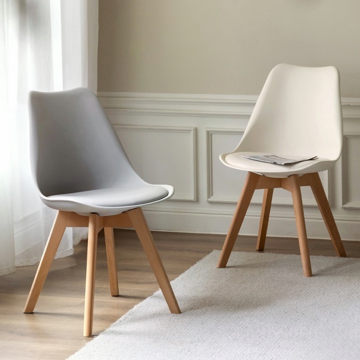 Nordic Study Chair with Cushion Modern Simple Dining Chair Butterfly ...