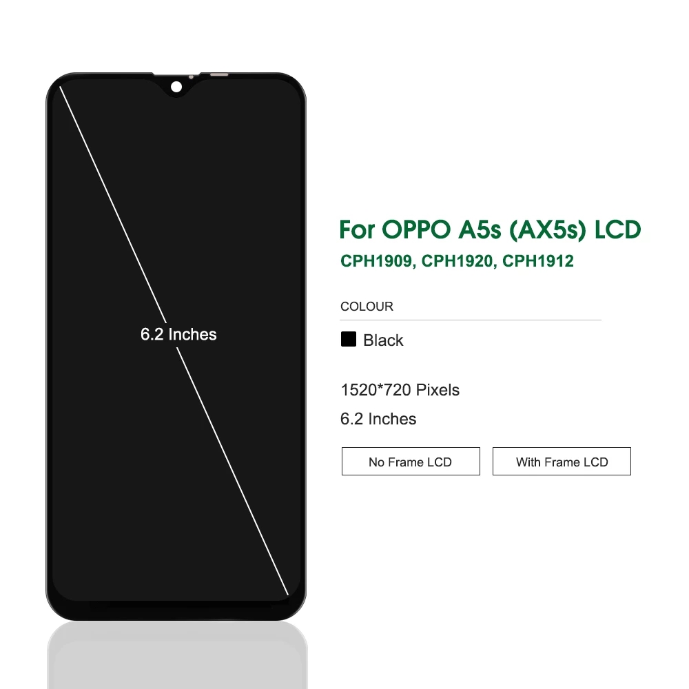 LCD For OPPO A5s AX5s CPH1909 A7 AX7 CPH1903 Display Touch Screen ...