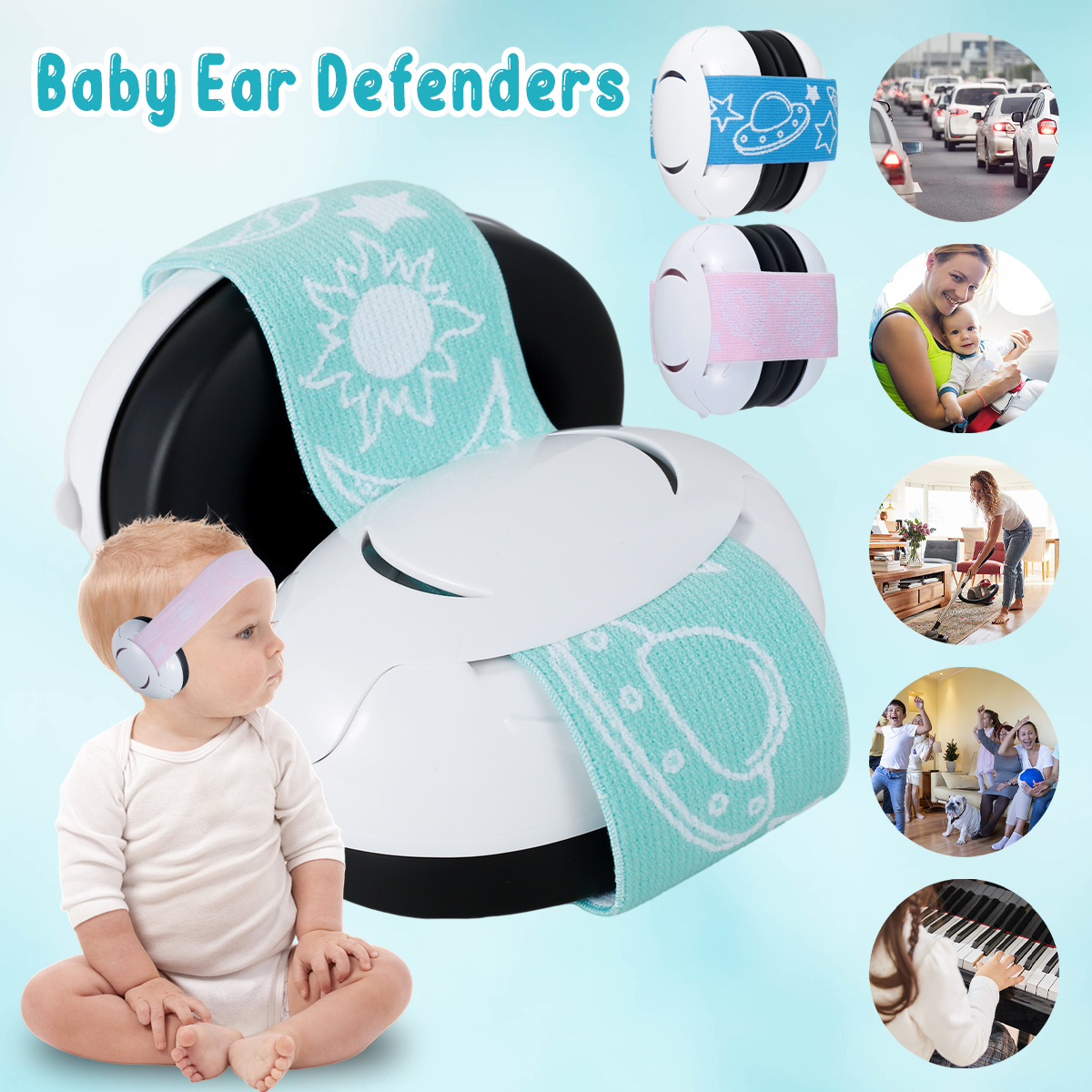 Earmuffs for Baby Safety Ear Protector Hearing Protection Noise ...