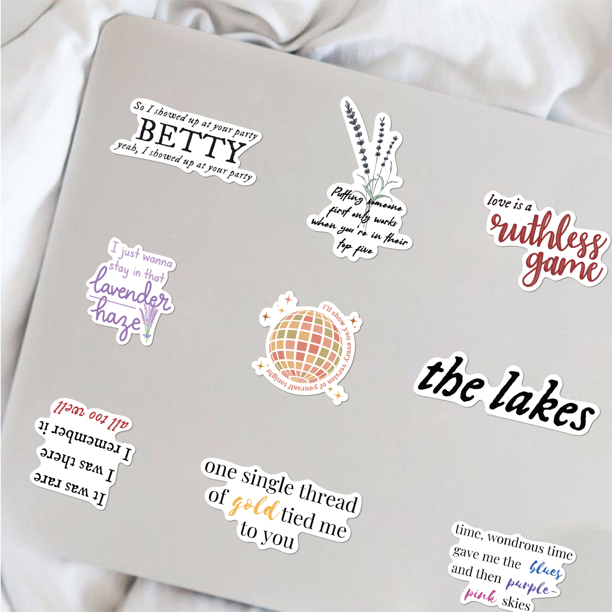 50PCS Alison Swift Taylor Folk Song Stickers Laptop Guitar Skateboard ...