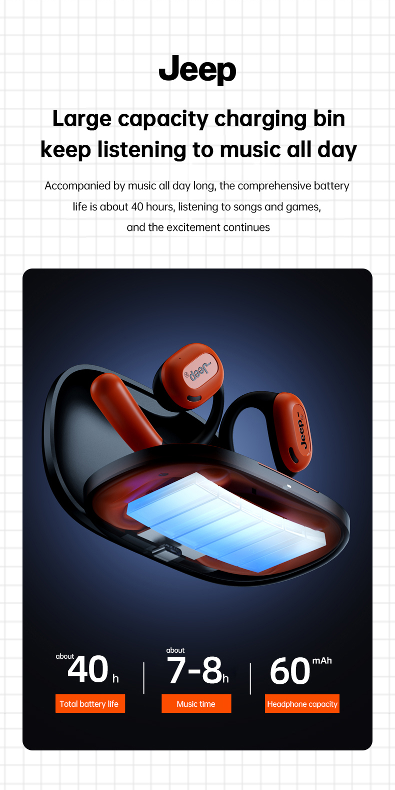 Jeep JP EC001 TWS True Wireless Earphones Waterproof HiFi Sound Ear ...