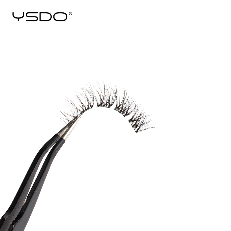 YSDO 10 Pairs Soft 3D Mink Lashes Wispy False Eyelashes Transparent ...