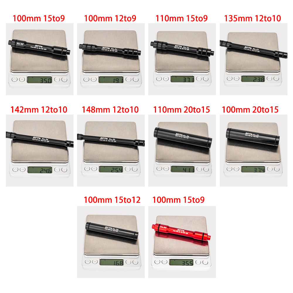 ZTTO MTB Road Bike Front Rear Wheel Thru Axle Adapter 20mm to 15mm TA ...