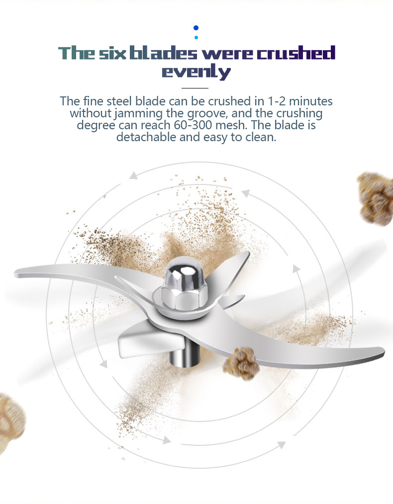 BOBI Electric Herb Grinder 800g stainless steel ultra-fine powder ...