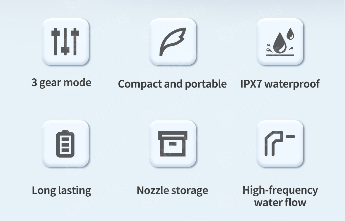 Simplus Oral Irrigator Water Flosser Portable Dental Cleaner With 110ML ...