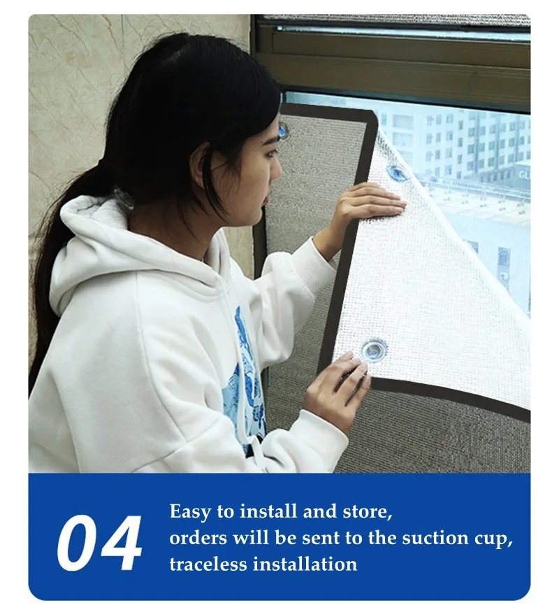 Thicken 6mm Household Glass Window Sunshades Anti-UV Aluminum Foil ...