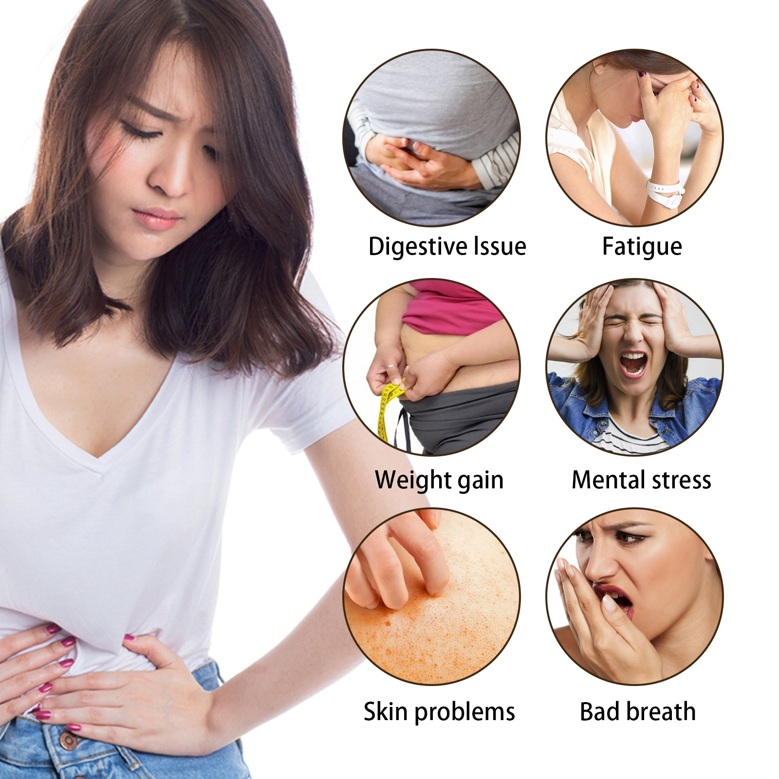 South Moon Stomach Relief Oil Massage Oil 50ml Massage Treatment Oil ...