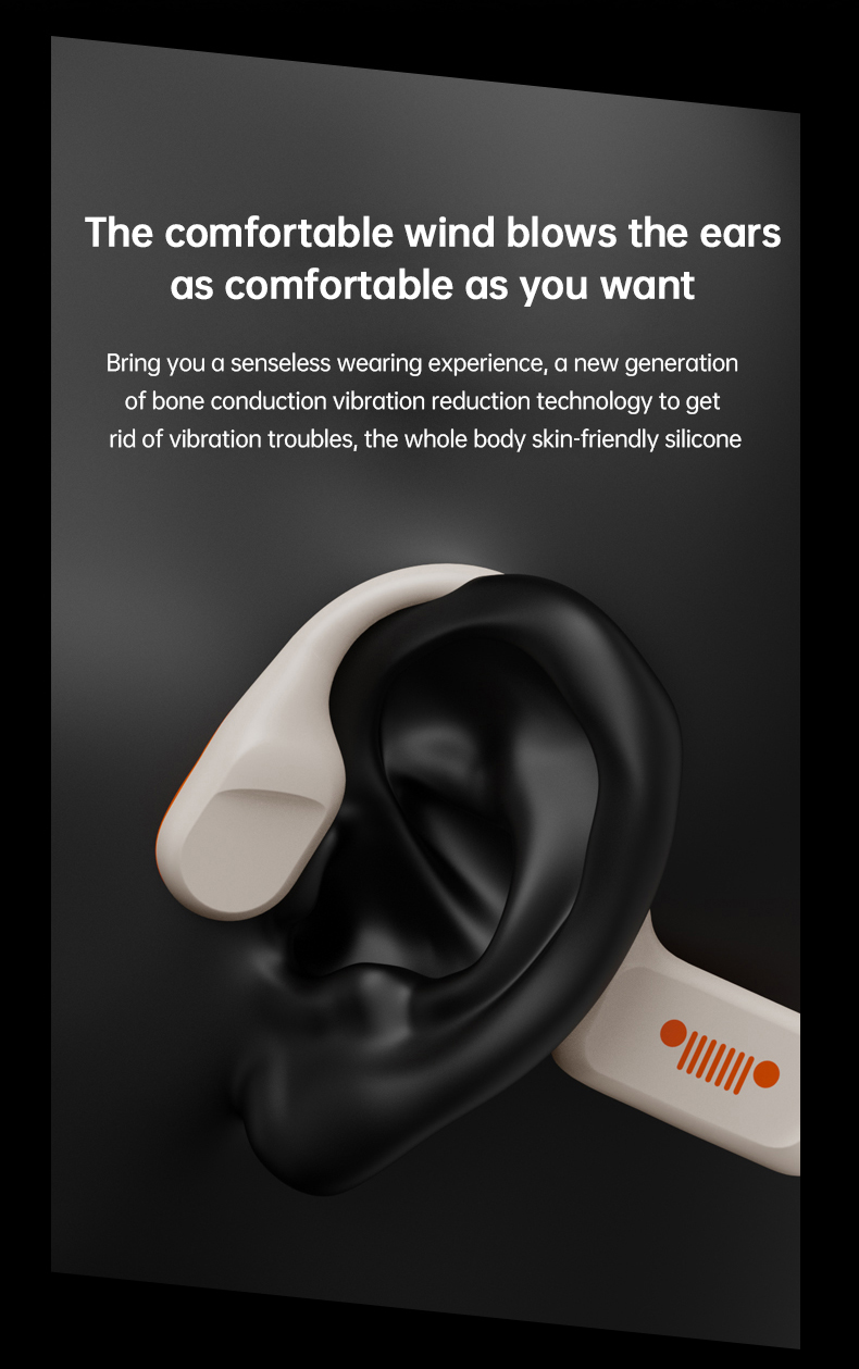 Jeep EC006 Open Ear Wireless Earbuds Bone Conduction Headphones IPX6 ...