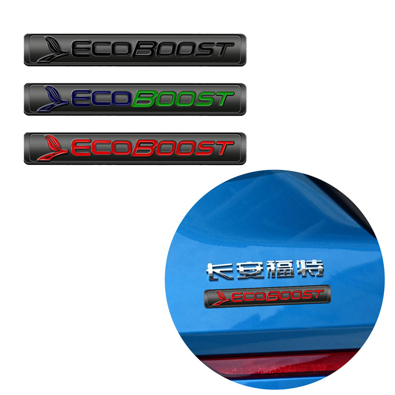 3D Metal Ecoboost Emblem Badge Car Sticker Auto Side Fender Trunk ...
