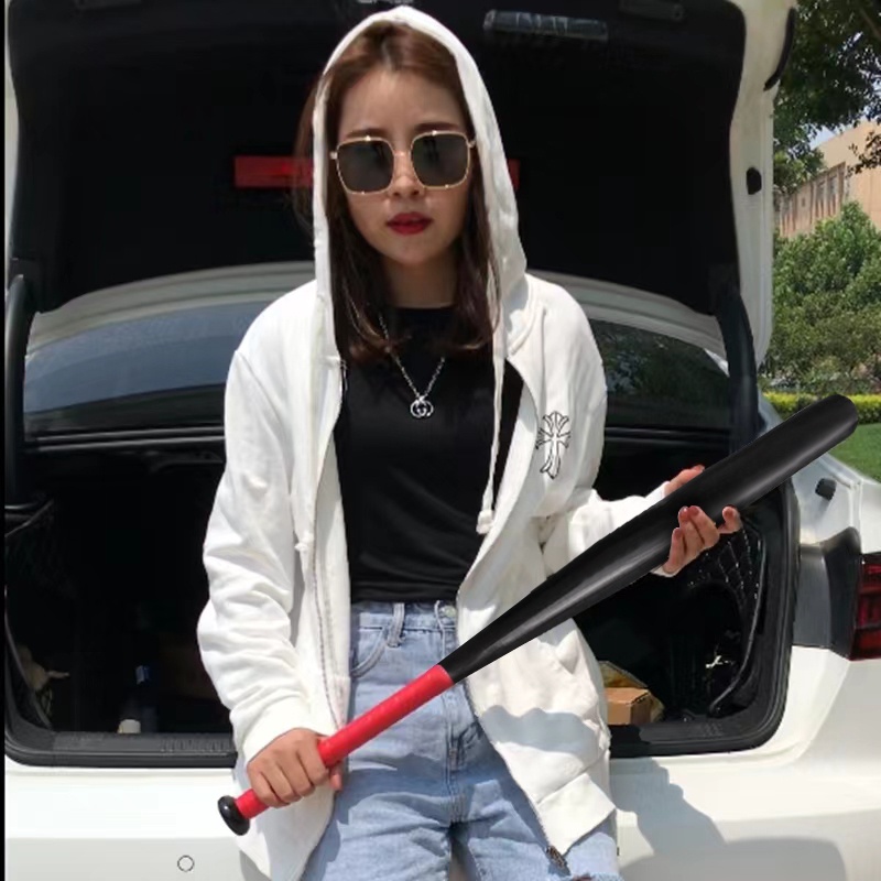 Baseball Bat Bat Black Red Thick Alloy Steel Super Hard 30 Inches ...