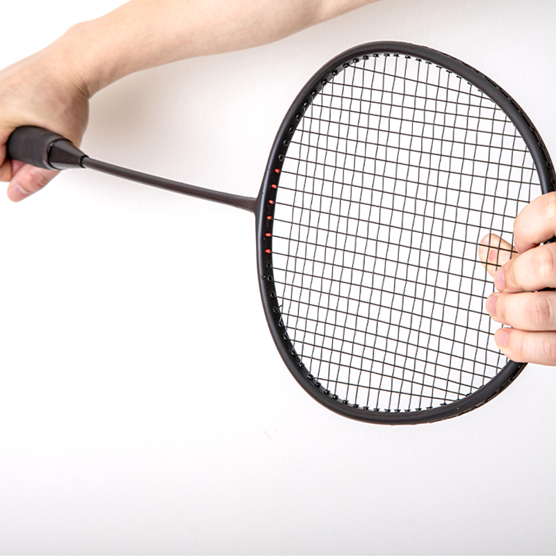 Badminton Racket 20-24 lbs Carbon Firber Single Solo Training | Shopee ...