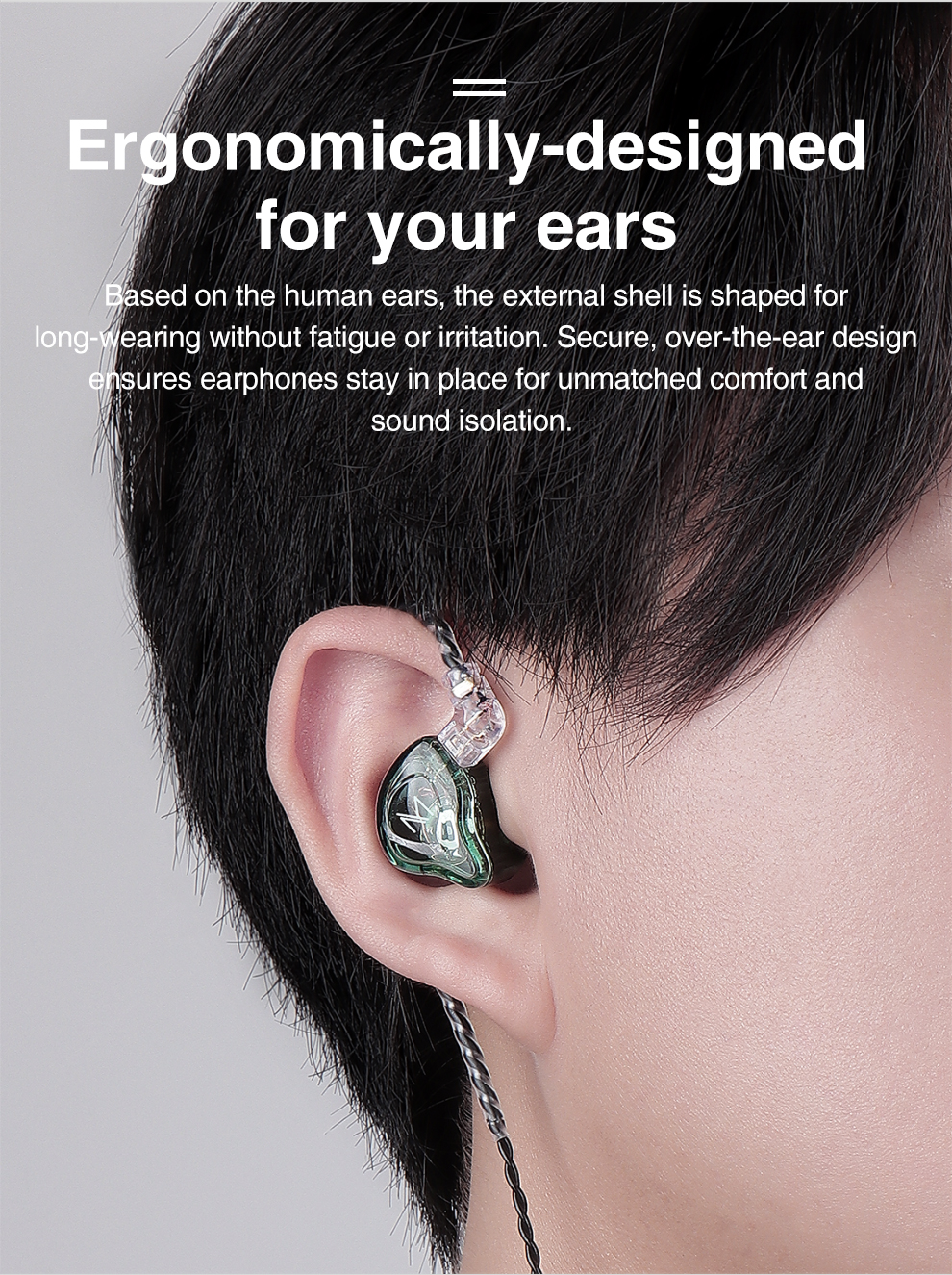 Original TRN MT1 Wired Earphones IEM Detachable Cable HiFi Bass Noise ...