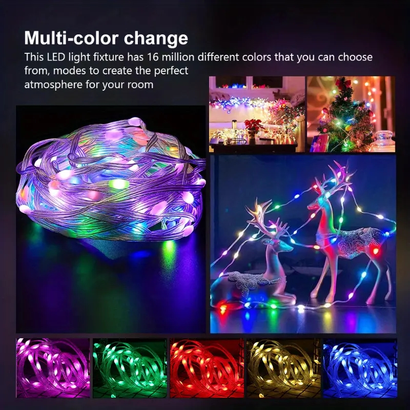 LED Strip Light RGB light Christmas Lights USB 5V Smart APP Control ...