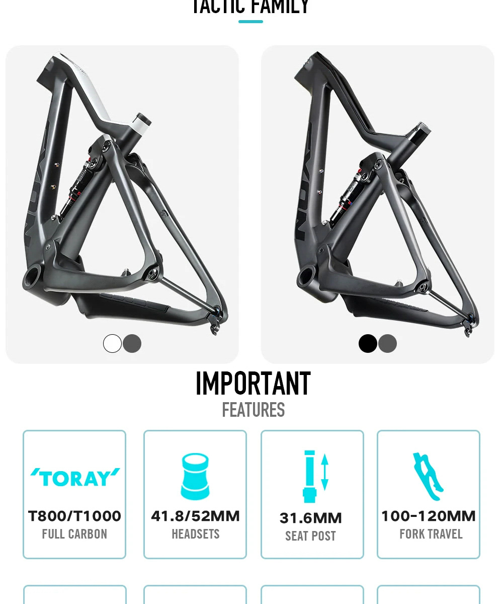 LEXON Mountain Bicycle Frame XC Trial Cross Country Carbon MTB Frameset ...